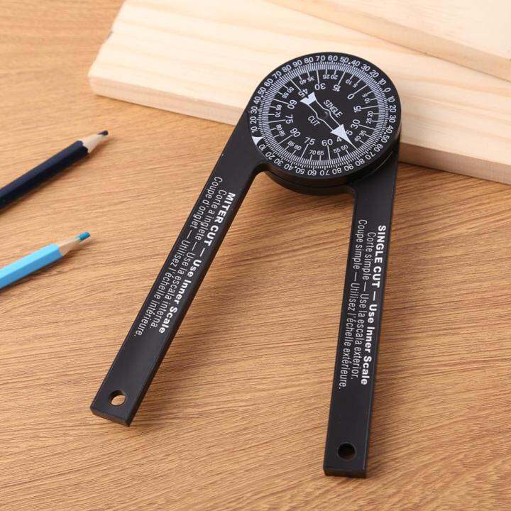 Woodworking Scale Protractor with Marking Pencil Accurate Carpenter ...