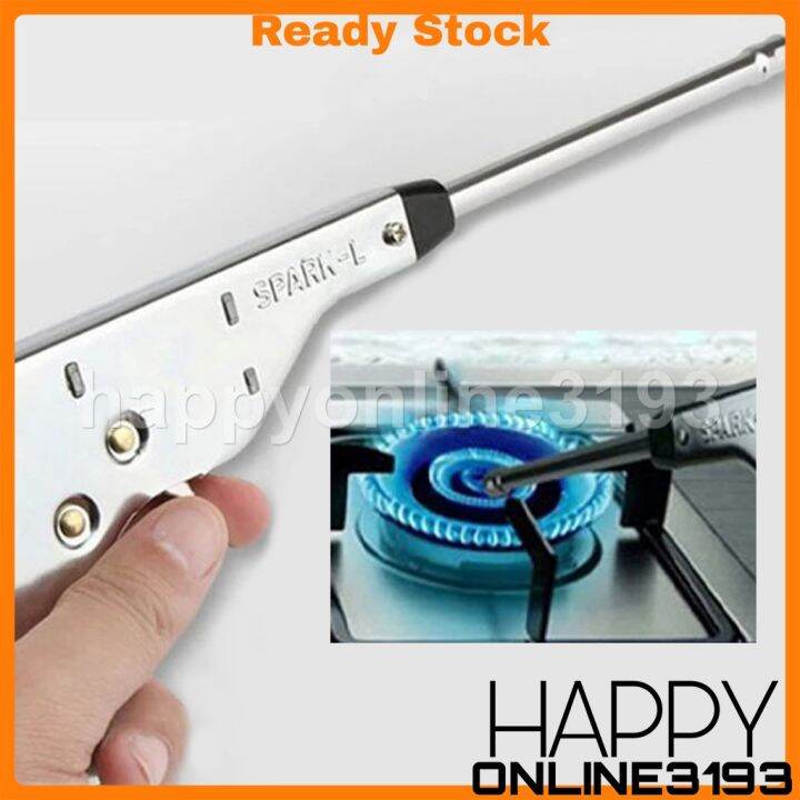 2 Size Spark L Electronic Gas Igniter STAINLESS STEEL Torch (Gas Stove ...