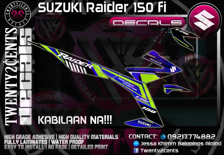 raider 150 fi decals sticker lines | Lazada PH