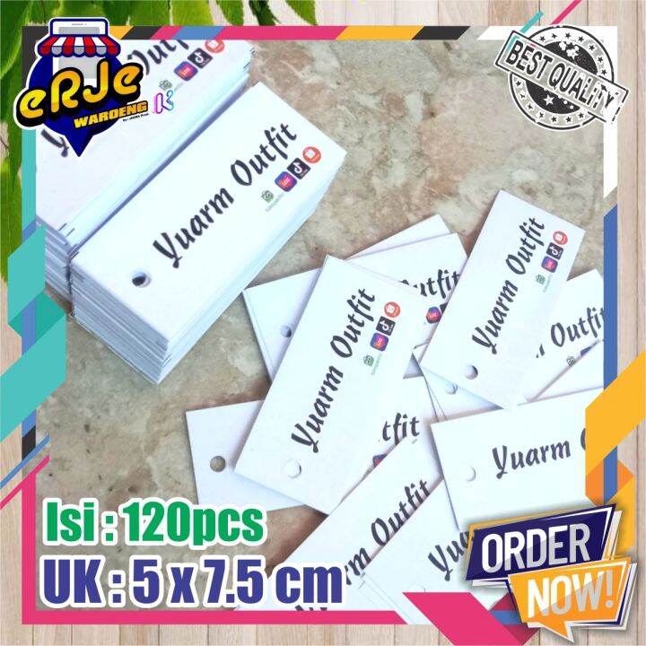 Name Tag (FREE DESIGN) - Label Baju - Cetak Name Tag Baju , Uk : 3x7.5 ...