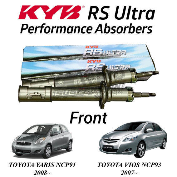 TOYOTA VIOS NCP93 (2007~), YARIS (2008~) FRONT, REAR OR SET ORIGINAL ABSORBER KYB RS ULTRA | Lazada