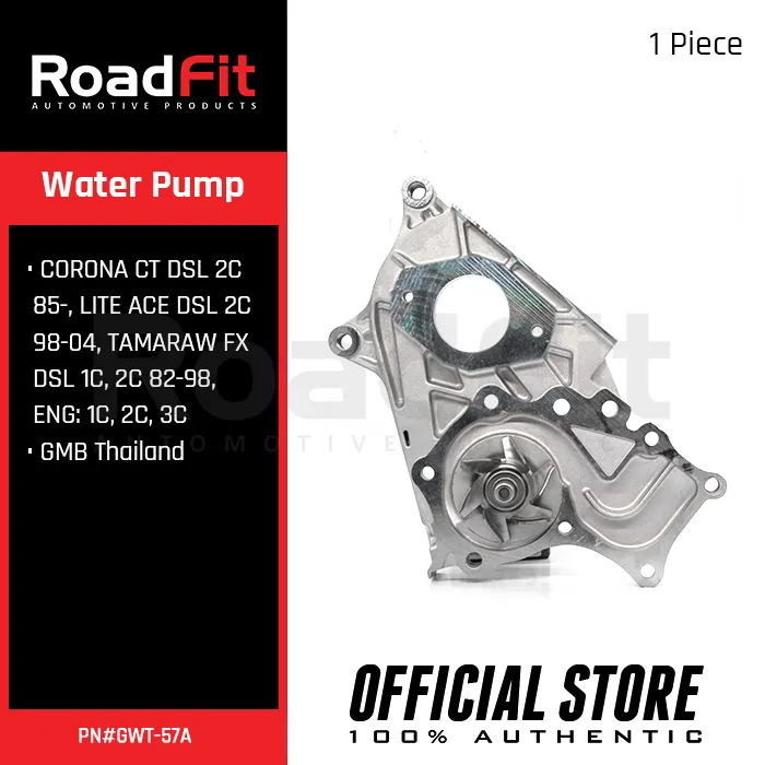GMB GWT-57A Water Pump for Toyota CORONA CT DSL 2C 85-, LITE ACE DSL 2C ...