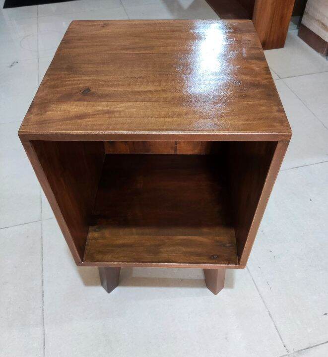 Modern Minimalist Solid Wood Square Side Table/Bedside Table | Lazada PH