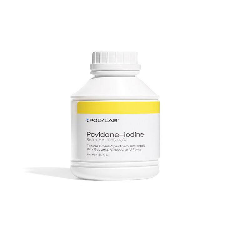 POLYLAB Povidone Iodine Solution 10% 500ml | Lazada