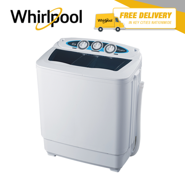 Whirlpool 7 kg Twin Tub Washing Machine with Dryer LWT700 (White ...