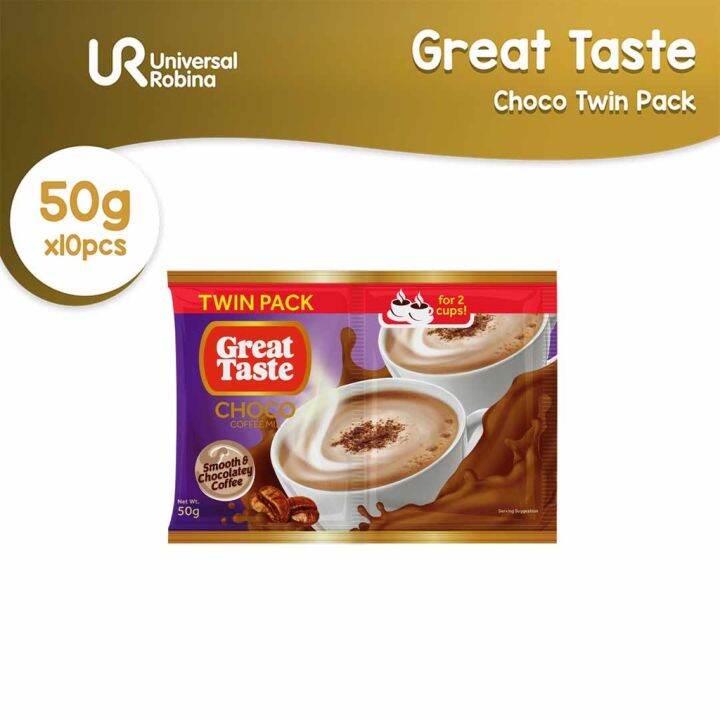 ♂Great Taste Choco Twin Pack (50g x 10)♚ | Lazada PH