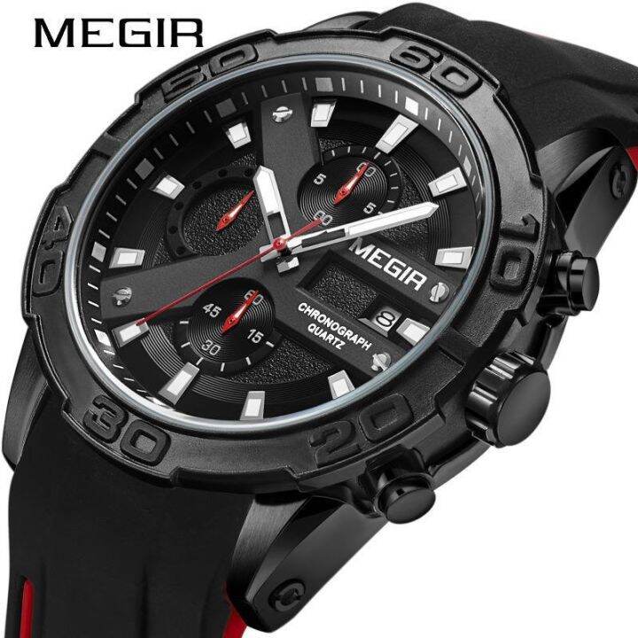 MEGIR/Meiger multifunctional men's watch calendar luminous watch ...