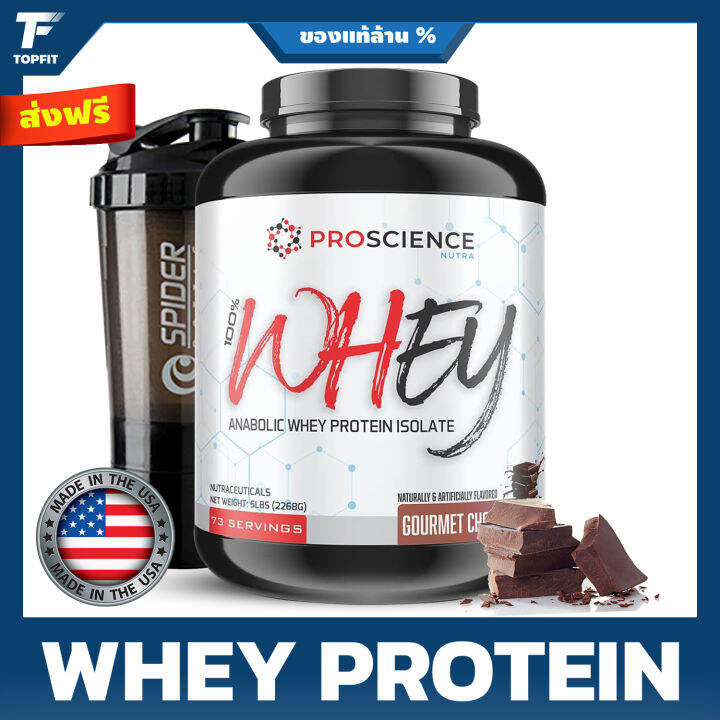 Pro Science Nutra 100% Whey - Anabolic Whey Protein Isolate - 5lbs, 73 ...