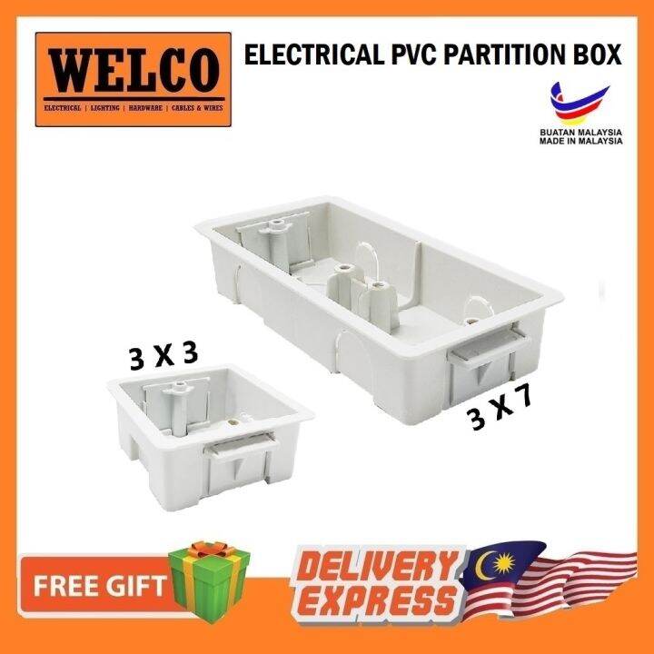 ELECTRICAL PVC PARTITION BOX [3X3, 3X6, 3X7] | Lazada