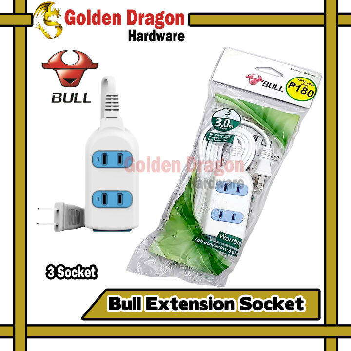 Bull GNTP-J030-3 ECO 3G Extension Cord 3m | Lazada PH