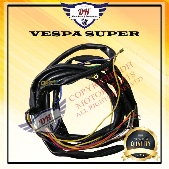 VESPA SUPER / SPRINT WIRING BODY WIRE HARNESS FULL SET | Lazada