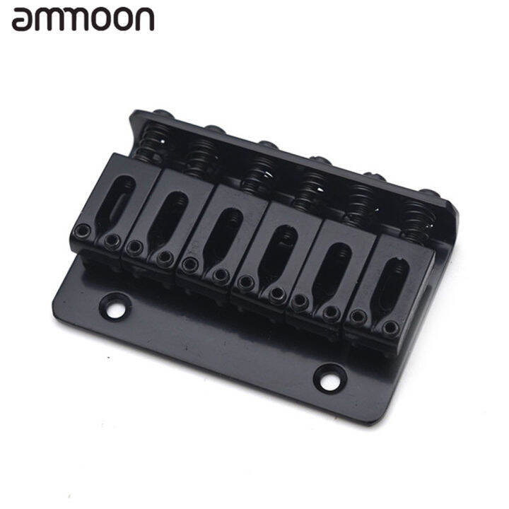6 String 65mm Metal Fixed Guitars Hardtail Saddle Bridges Guitar Tailpiece Bridges Electric ...