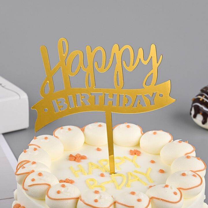 Acrylic Happy Birthday Cake Topper | Lazada