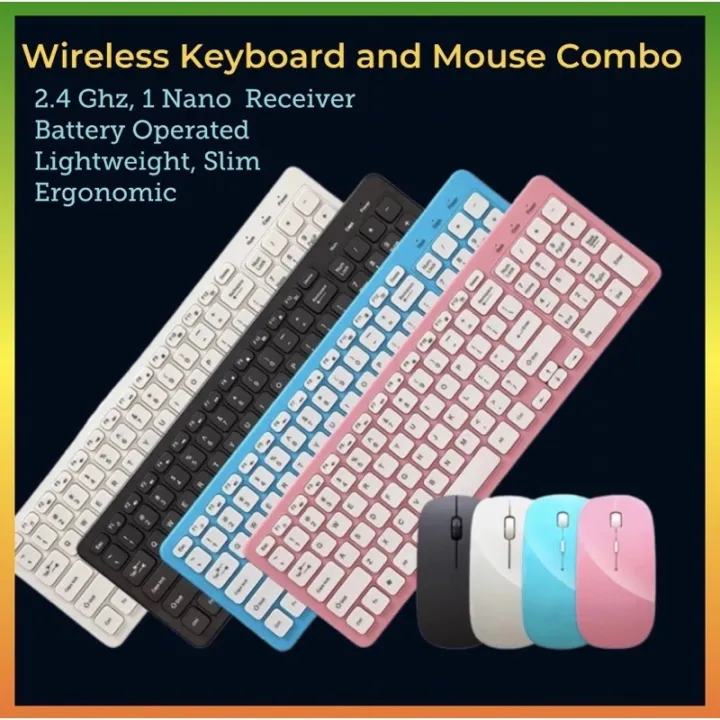 Wireless Keyboard and Mouse Combo 2.4Ghz Battery Operated | Lazada PH