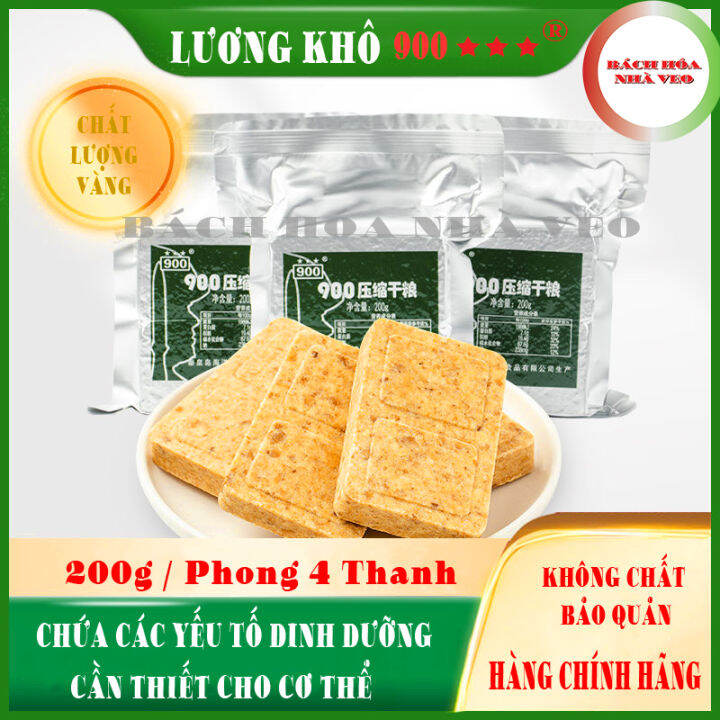 [LẺ] 1 Phong Lương Khô Quân Đội 900 Ba Sao 200g, Lương khô Trung Quốc Thơm Ngon, Hàng Chính Hãng ...