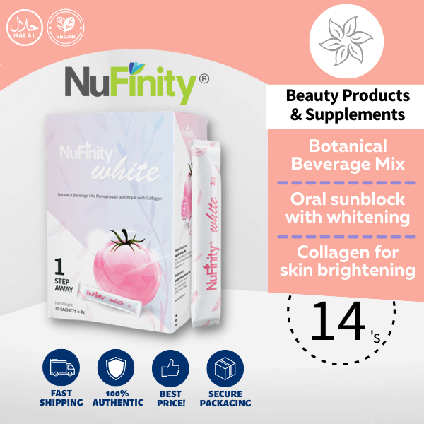 Nufinity White with Collagen Antioxidant Edible Sun Block Sachets for ...