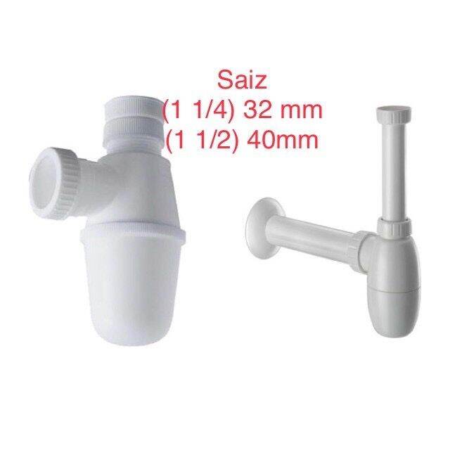 Techplas PVC Plastic Bottle Trap For Sink Wash Basin, Bathroom Sink ...