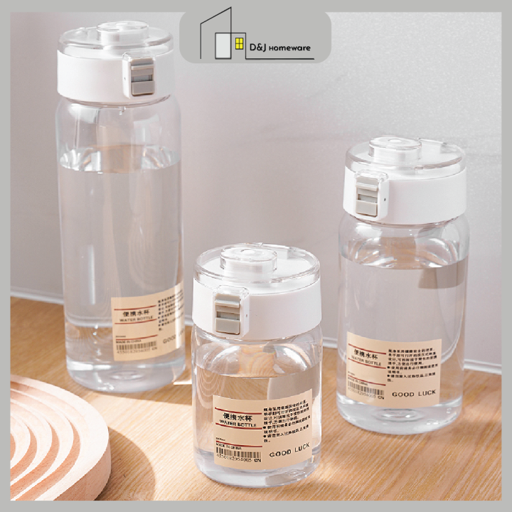 Ins Water Bottle Transparent (350/550/800ml) / Japanese Minimalism ...