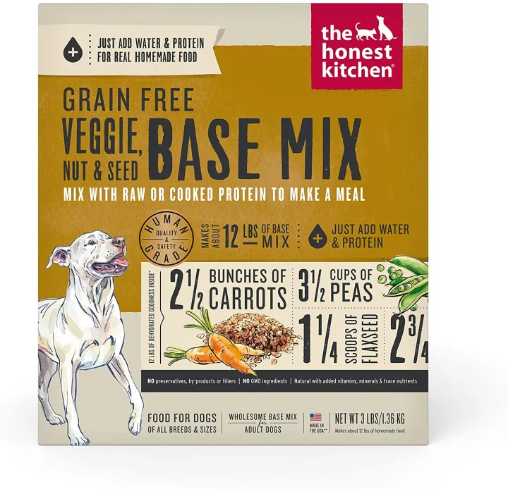 The Honest Kitchen Human Grade Dehydrated Wholesome Base Mix for Dogs ...
