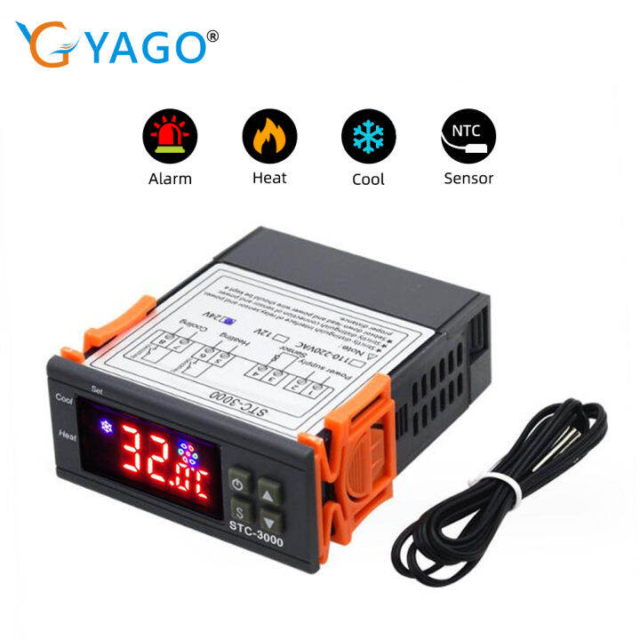 RCYAGO STC-3000 110V-220V Touch Digital Temperature Controller ...