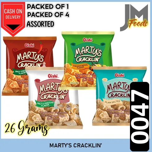 JM FG-0047 | JM Foods | Marty's Cracklin | 26g | Spicy Vinegar | Salt ...