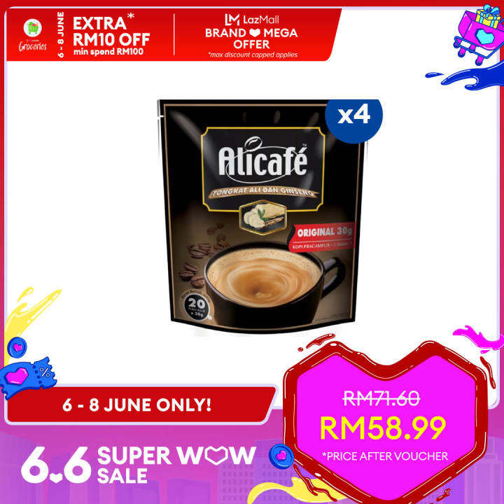 [PACK OF 4] Alicafe Tag Original 30g x 20s | Lazada