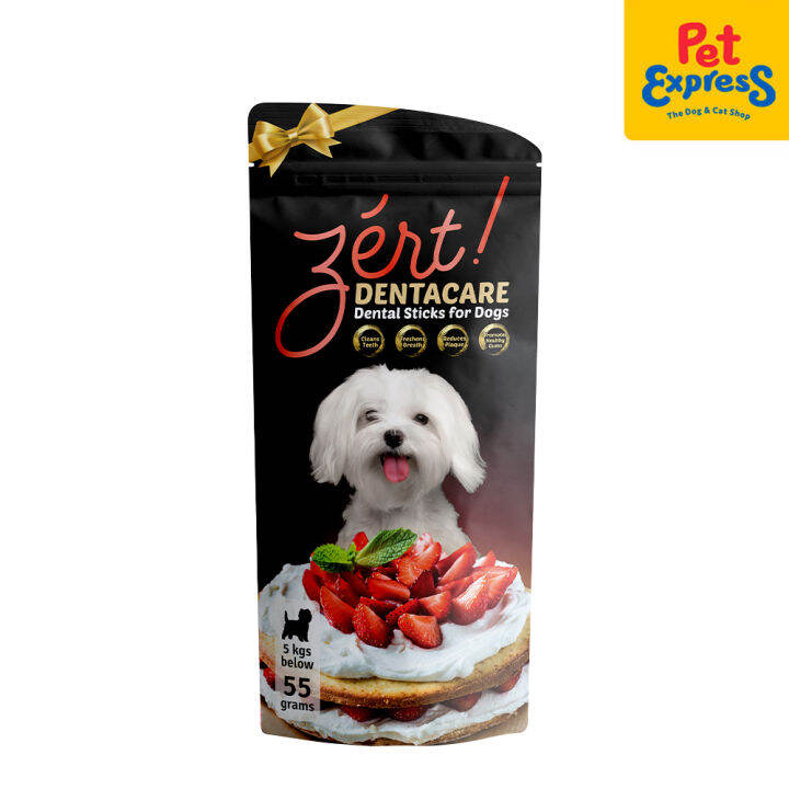 Zert Dentacare Strawberry Dog Treats 55g | Lazada PH