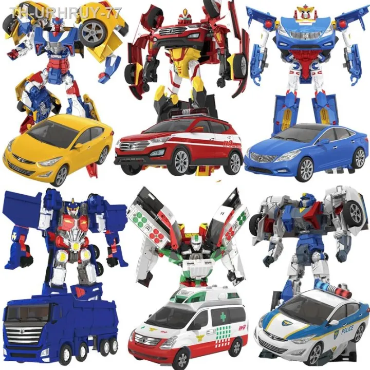 Hello Carbot Genuine cafe treasure lr deformation robot fire driver car ...