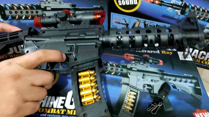 MACHINE GUN TOY W/INFRARED RAY FRE BATTERY!! | Lazada PH
