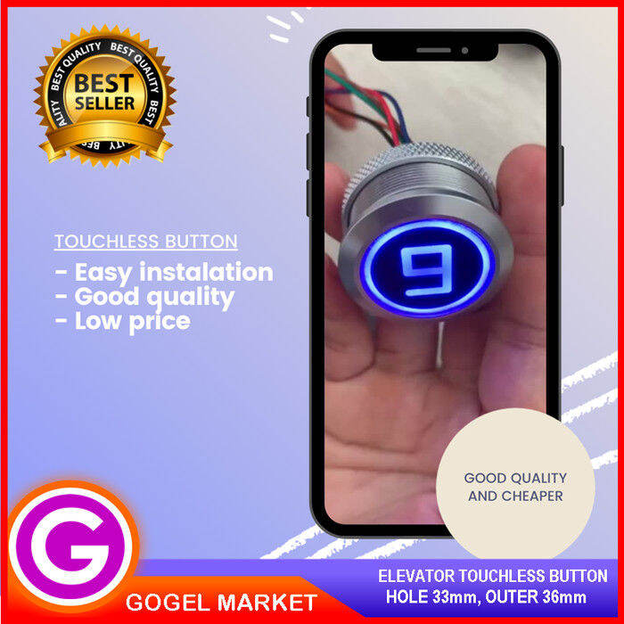 Elevator touchless button tombol lift tanpa sentuh infrared button | Lazada Indonesia