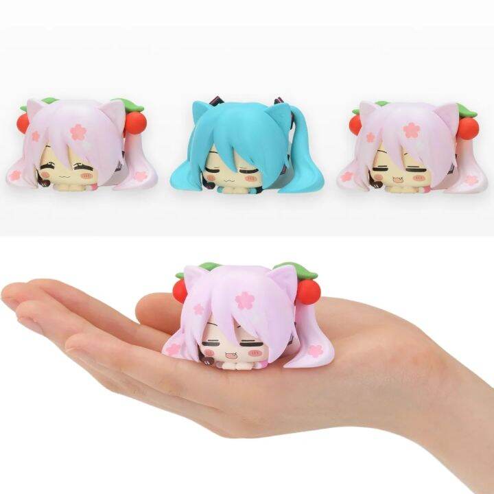 Kawaii Hatsune Miku Figures Ohiruneko Action Figure Sakura Miku Cute Q ...