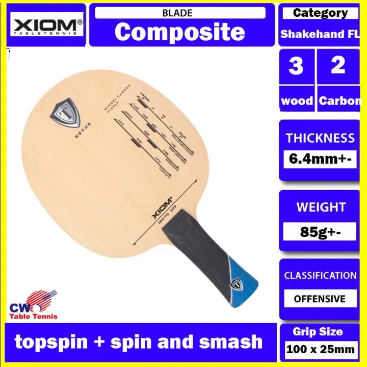 Xiom NOVUS Ignito Table Tennis Blade Carbon Blade Ping pong Kayu table Tennis Bat topspin + spin ...