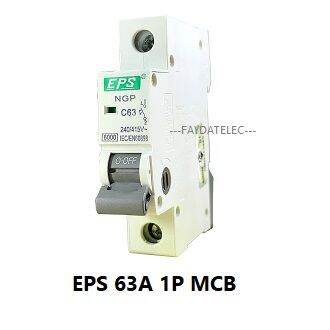 EPS 1P MCB (6A / 10A / 16A / 20A / 32A / 63A) 6KA 1 POLE MCB | Lazada
