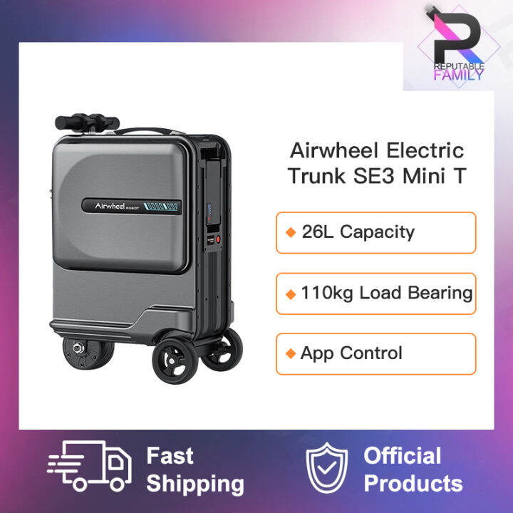 【UK Plug】Airwheel 26L Smart Scooter SE3 Mini T Luggage Rideable Mini ...