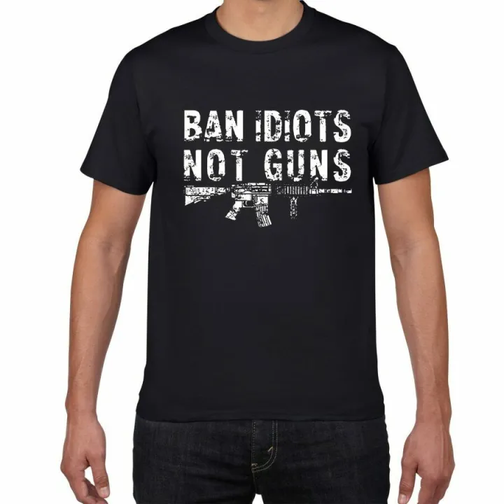 T-Shirts/ Ban Idiots Not Guns Funny USA Guns Control Problem Weapon ...