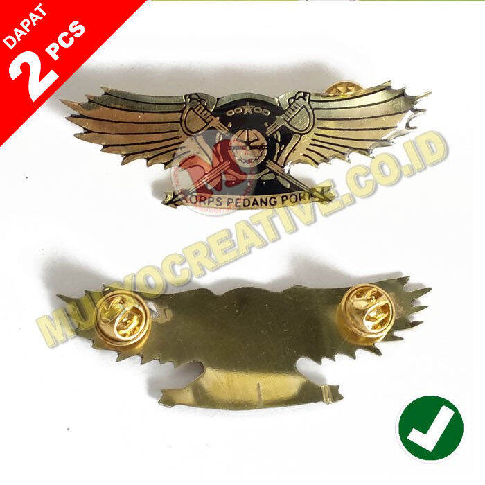 Wing Logo Korps Pedang Pora – Pin Wing Brevet Pedang Pora /2Pcs ...