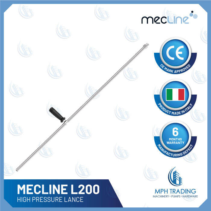 Mecline by Tecomec L200 High Pressure Lance 560 Bar 8100 Psi Thread ...