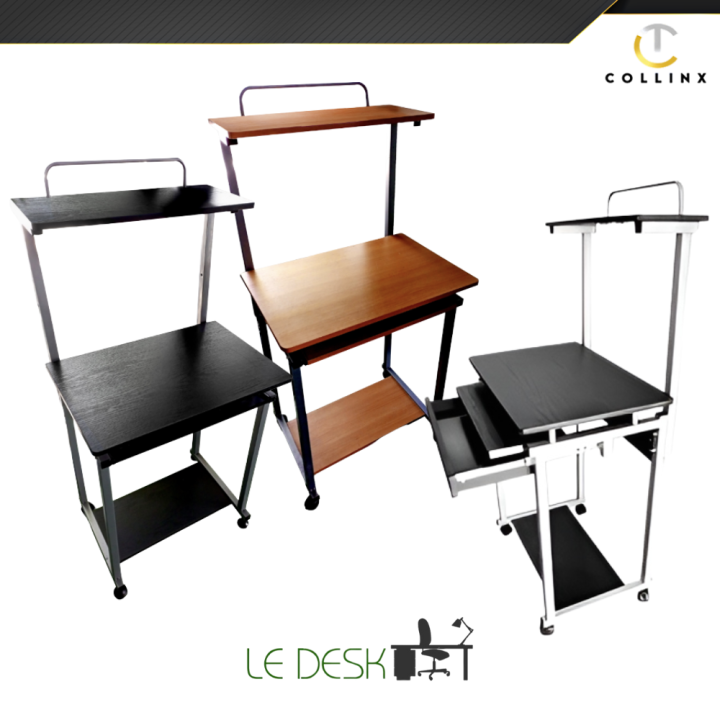 Computer Table - Desk with Wheels (Le Desk) | GX468C GX 468 GX468B | High Quality | Collinx ...