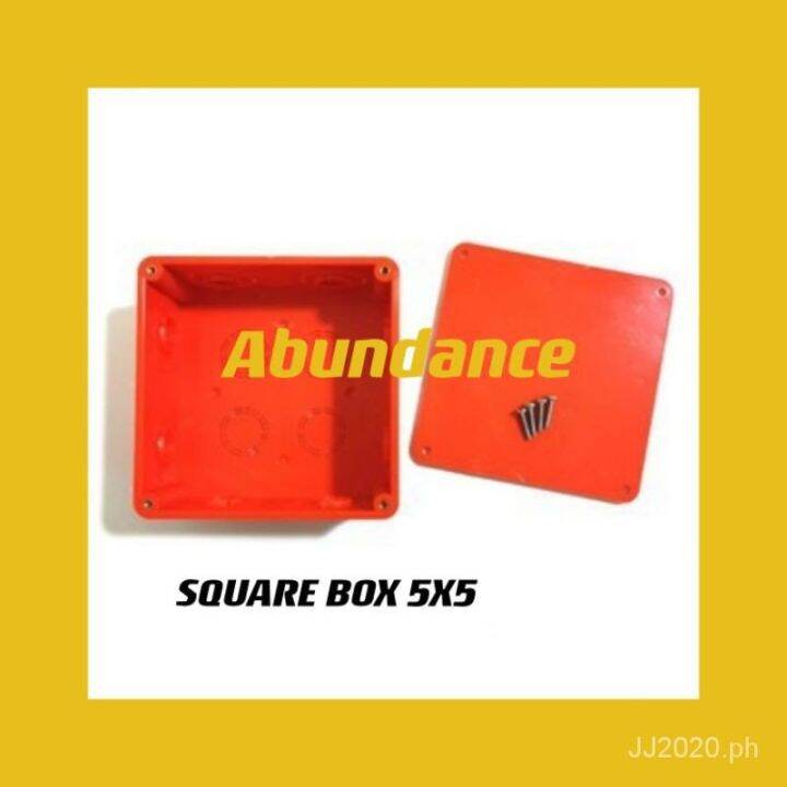 PVC SQUARE TYPE JUNCTION BOX 5 x 5 electrical junction box | Lazada PH