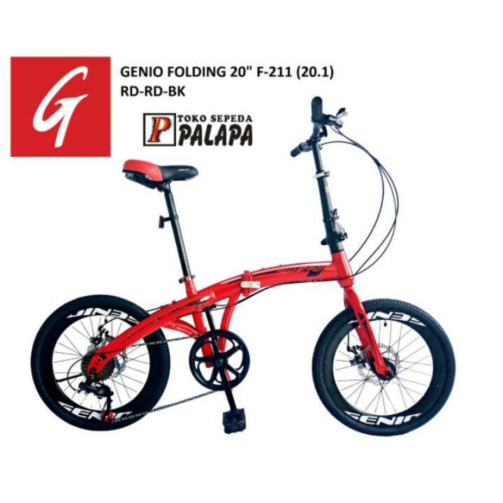 SEPEDA LIPAT 20 GENIO FURRY F211 By United FOLDING BIKE | Lazada Indonesia