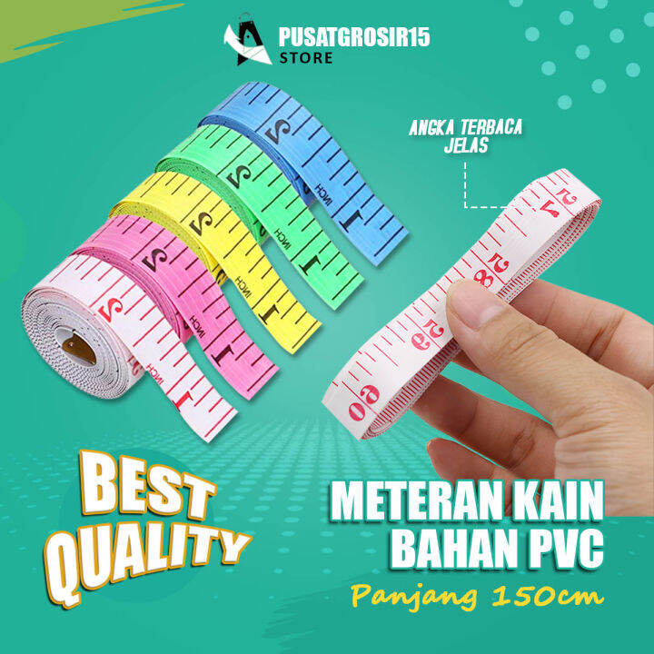 METERAN JAHIT / METERAN KAIN ALAT UKUR MULTIFUNGSI 150CM / METERAN BAJU ...