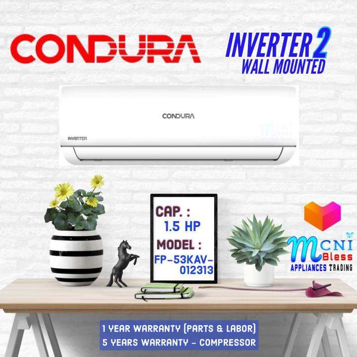 Condura Hi-Wall Inverter 2 1.5HP (FP-53KAV012313) | Lazada PH