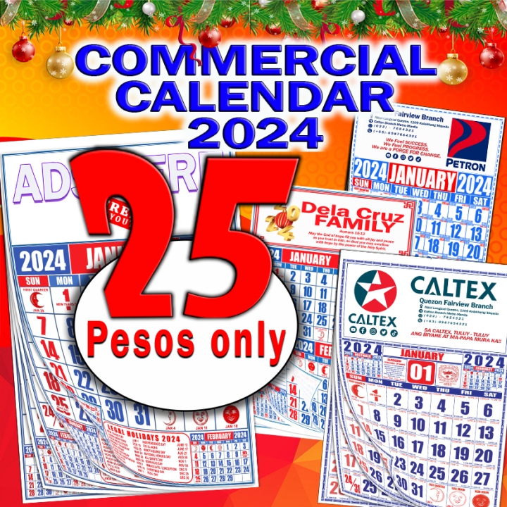 BULK ORDERS COMMERCIAL CALENDAR 2024 with METAL SLIDES PERSONALIZED or ...
