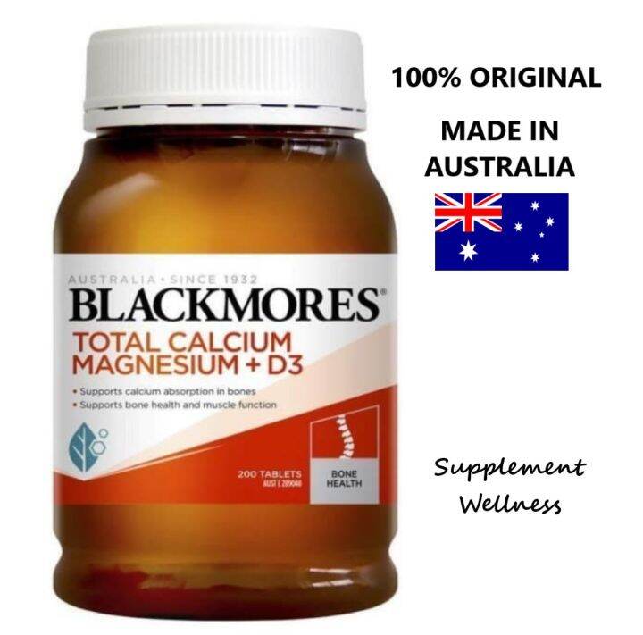 Blackmores Total calcium Magnesium + D3 - 200 tablets | Lazada Indonesia