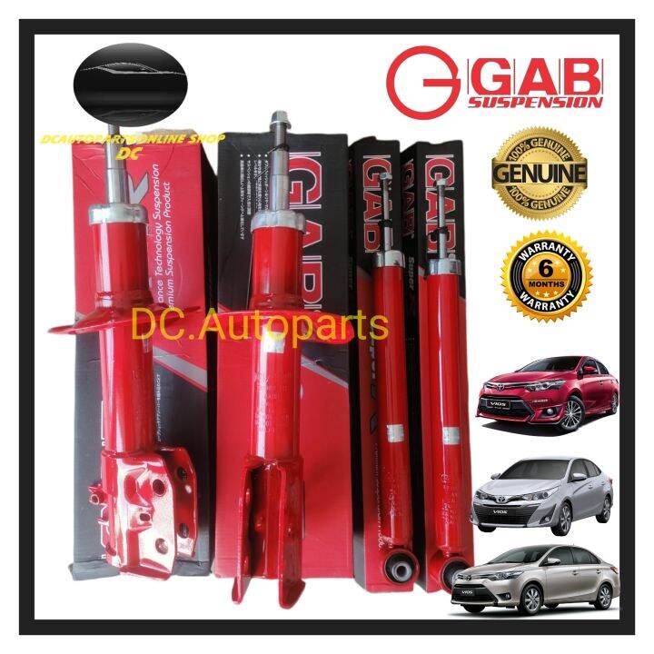 ORIGINAL GAB SUPER-R HEAVY DUTY ABSORBER TOYOTA VIOS YARIS NCP150 NSP151 2014-2022 FRONT OR REAR ...