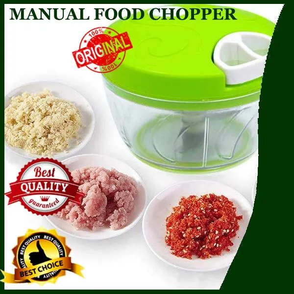 Manual Food Chopper, Pull String to Vegetable Fruits Nuts Onions ...