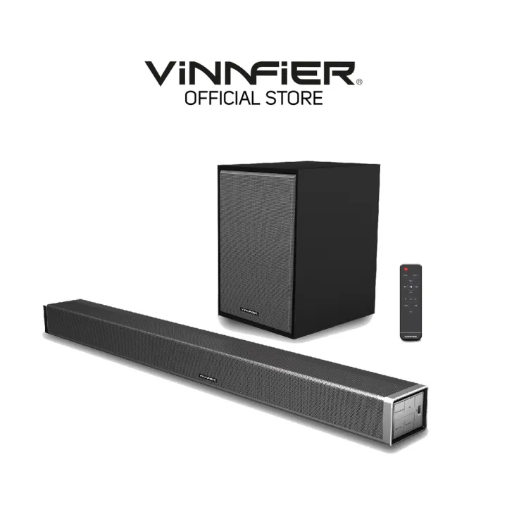 Vinnfier Hyperbar 800 BTR Bluetooth Sound Bar with Wireless Subwoofer ...