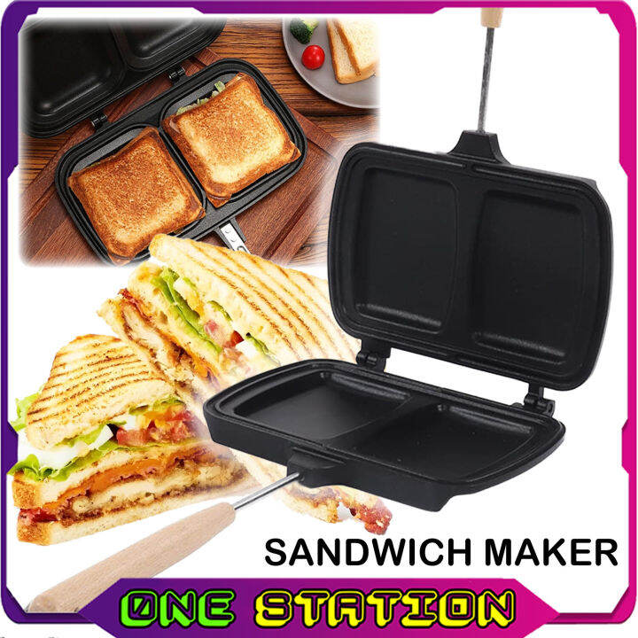 Bread Toaster Pan Sandwich Maker Bread Toast Pan Pembakar Roti Sandwich ...