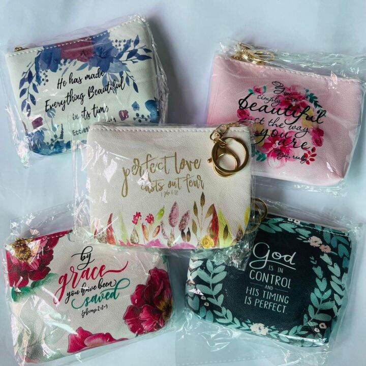 Bible Verse Coin Purse 5.5 inches x 4 inches (SOLD PER SET OF 5 ...