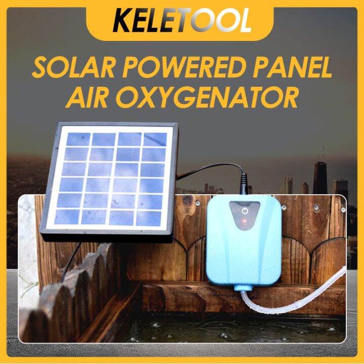 Solar Powered Oxygenator Water Oxygen Pump Pond Aerator Aquarium Air ...